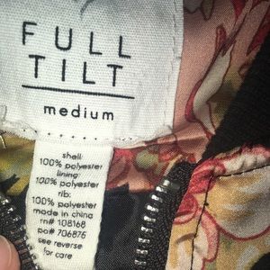 Full Tilt | Jackets & Coats | Full Tilt Floral Bomber Jacket | Poshmark